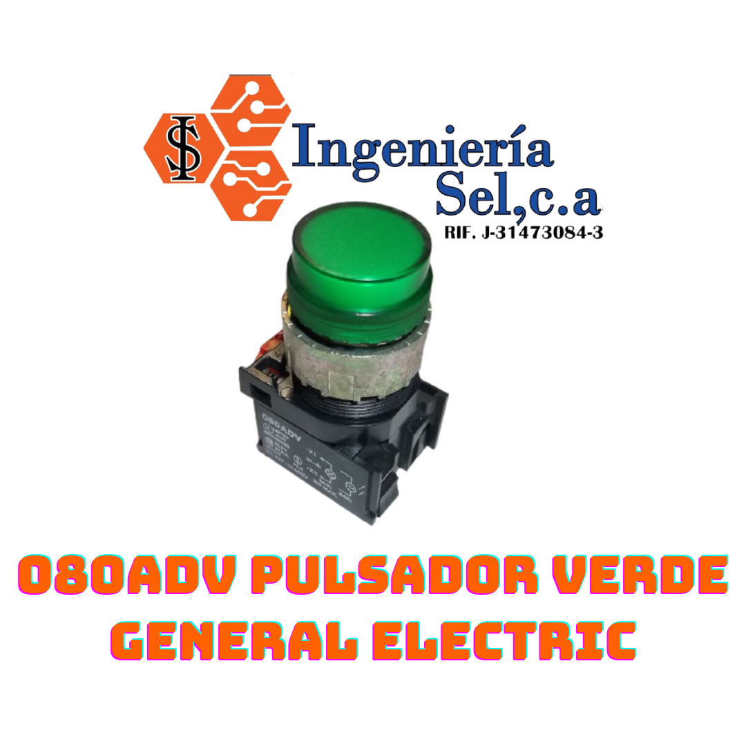 080ADV PULSADOR VERDE GENERAL ELECTRIC – Ingenieria Selca