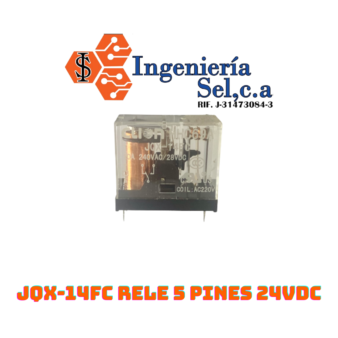JQX-14FC RELE 5 PINES 24VDC – Ingenieria Selca
