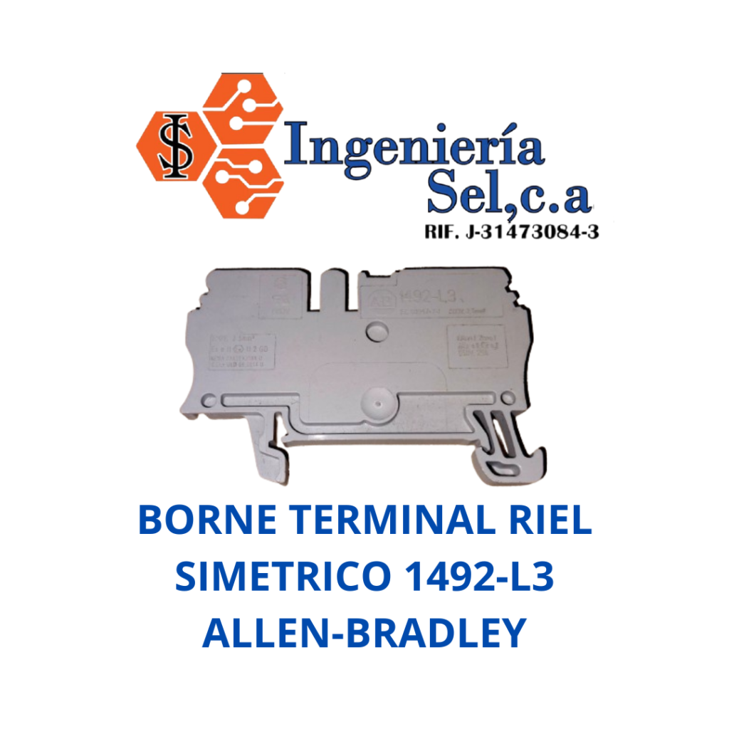 BORNE TERMINAL RIEL SIMETRICO 1492-L3 ALLEN-BRADLEY – Ingenieria Selca